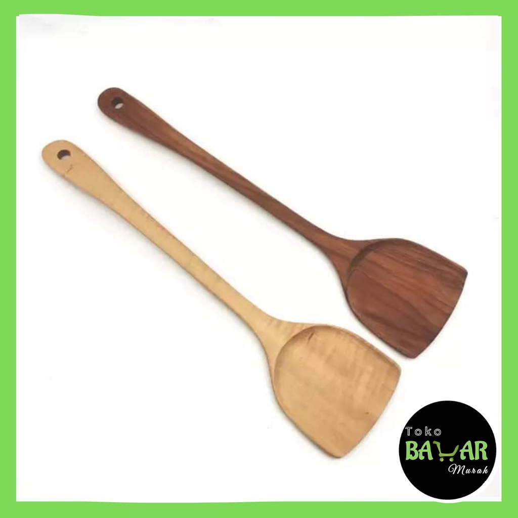 Jual SODET SUTIL KAYU / SPATULA KAYU SERBAGUNA / SODET KAYU HALUS TEBAL ...