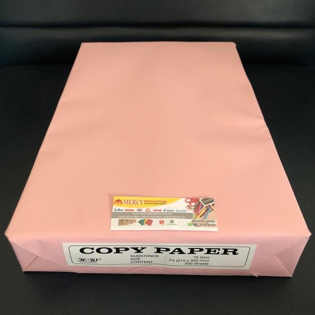 Jual Kertas HVS Warna Campur F4 70 Gram Folio - HVS Warna A4 - 1 Rim ...