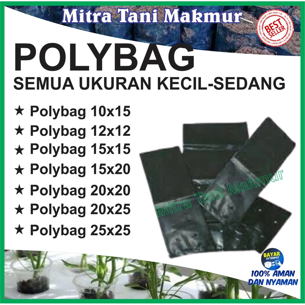 Jual POLYBAG SEMUA UKURAN KECIL POLIBEK MURAH POLYBEK TANAMAN POLYBEG ...