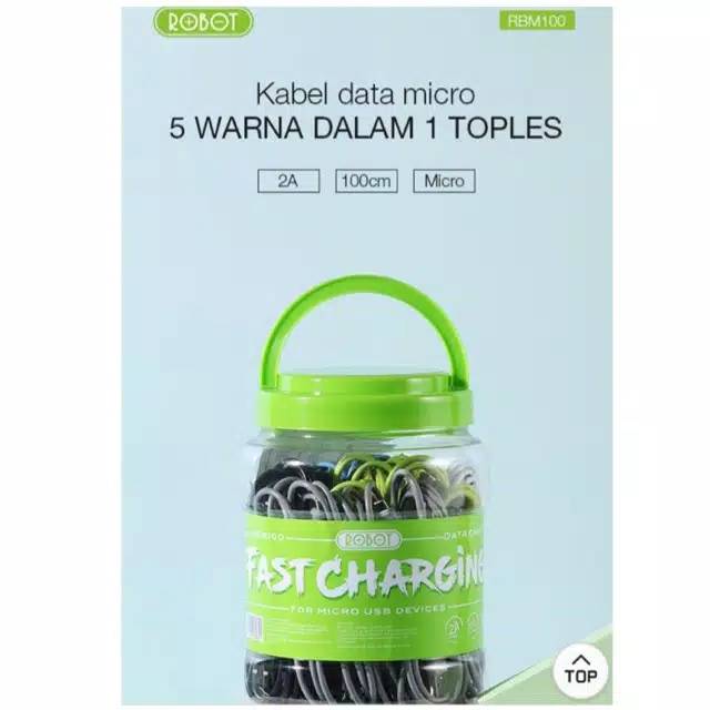 Jual Kabel Robot RBM100 RBM100S Data Cable Micro USB 2A Fast Charging ROBOT | Shopee Indonesia