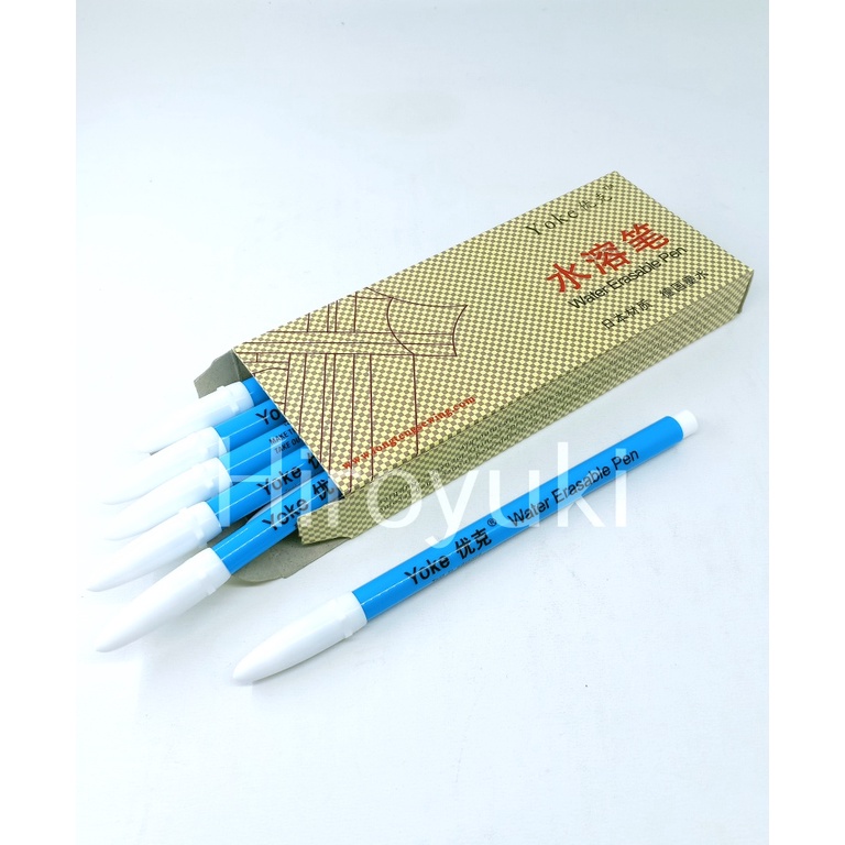 Jual Spidol/pen penanda kain/water erasable pen merk Yoke | Shopee ...