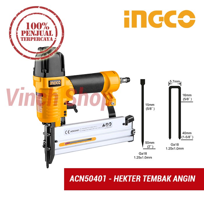 Jual HEKTER TEMBAK ANGIN STAPLES STAPLER GUN TEMBAK KAYU BESAR INGCO ...