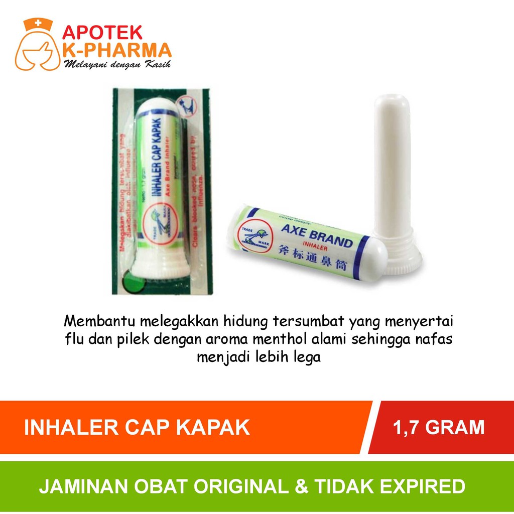 Jual Inhaler Cap Kapak Isi 1,7gram Obat Original Yahi | Shopee Indonesia