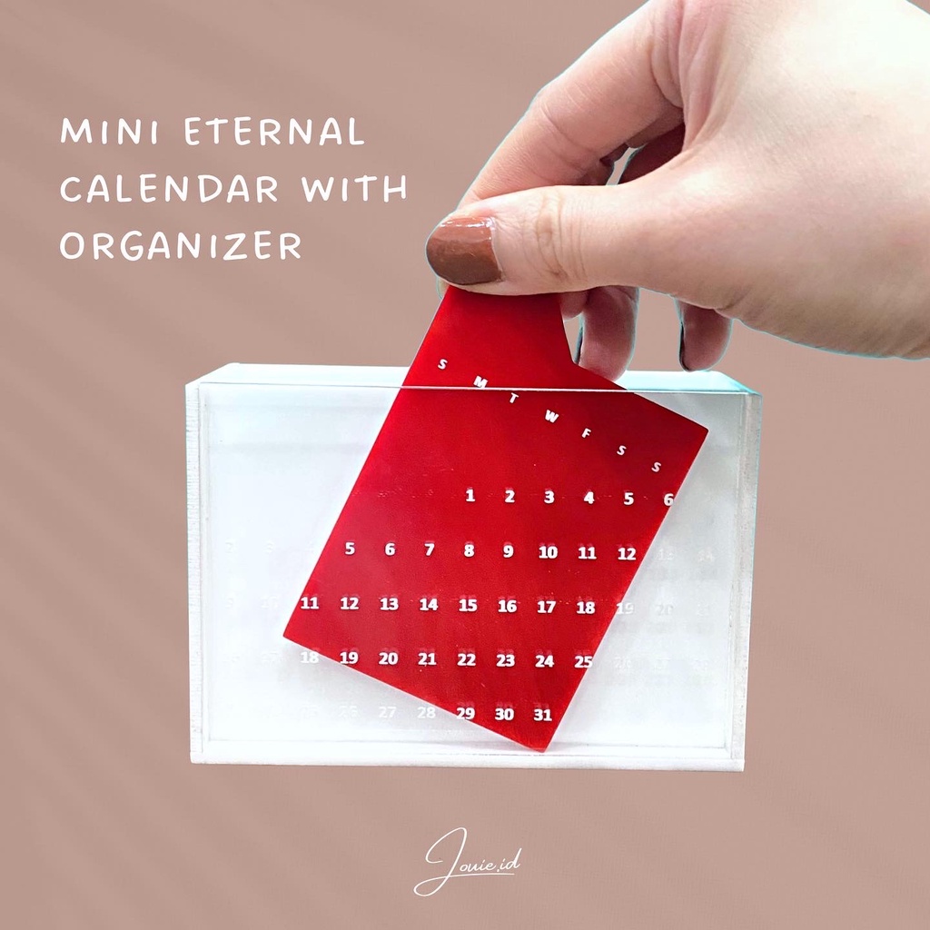 Jual Mini Eternal Calendar with Organizer / Tempat Organizer dengan ...