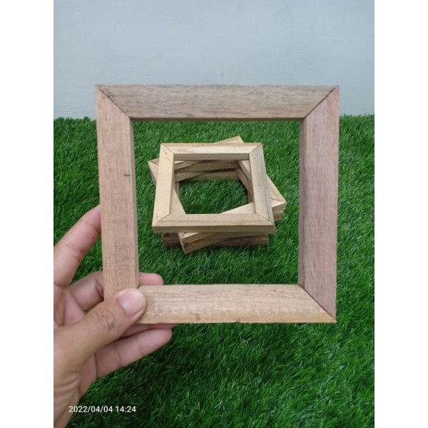 Jual SPANRAM BINGKAI KAYU 15 CM X 15 CM | Shopee Indonesia