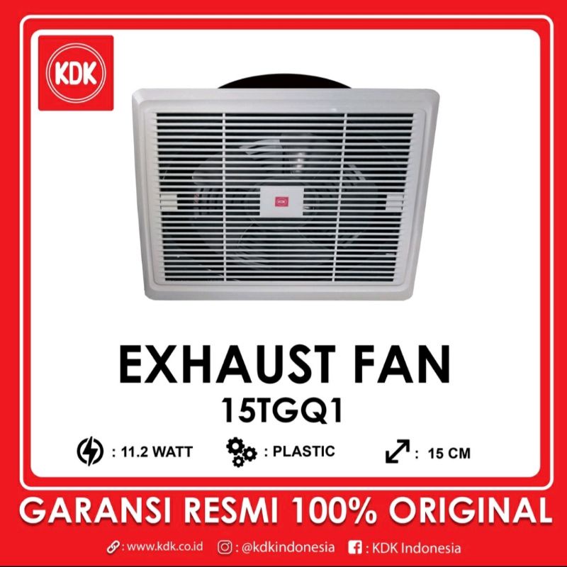 Jual KDK 15TGQ KIPAS ANGIN PLAFON / EXHAUST FAN PLAFON / CEILING FAN ...
