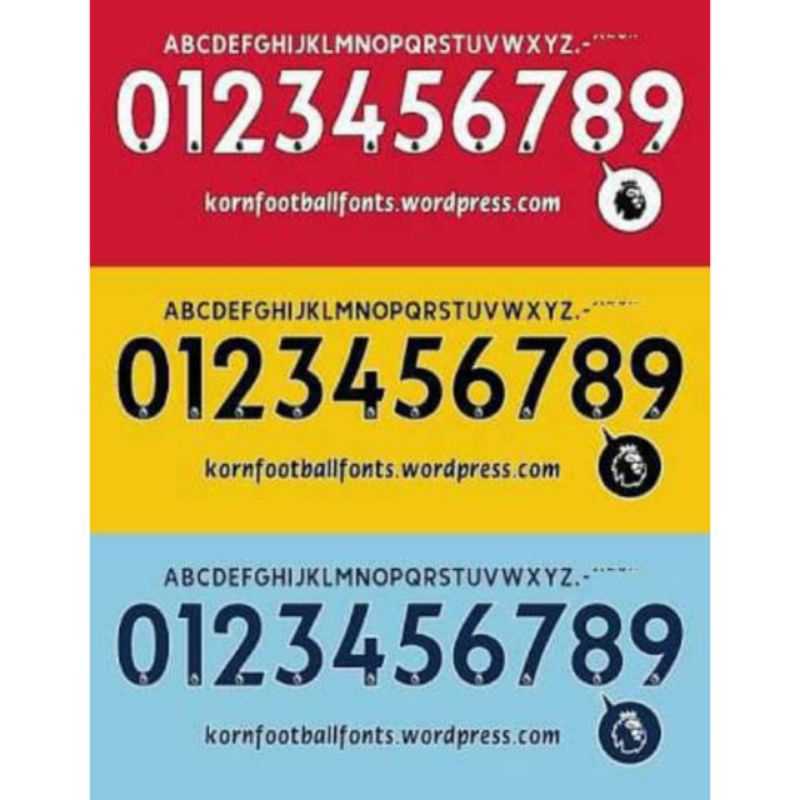 Jual NAMESET JERSEY FONT JERSEY NAME SET JERSEY CUTTING POLYFLEXCUSTOME ...