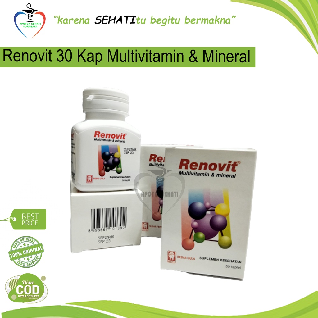 Jual RENOVIT VITAMIN'30 MINERAL MURAH | Shopee Indonesia