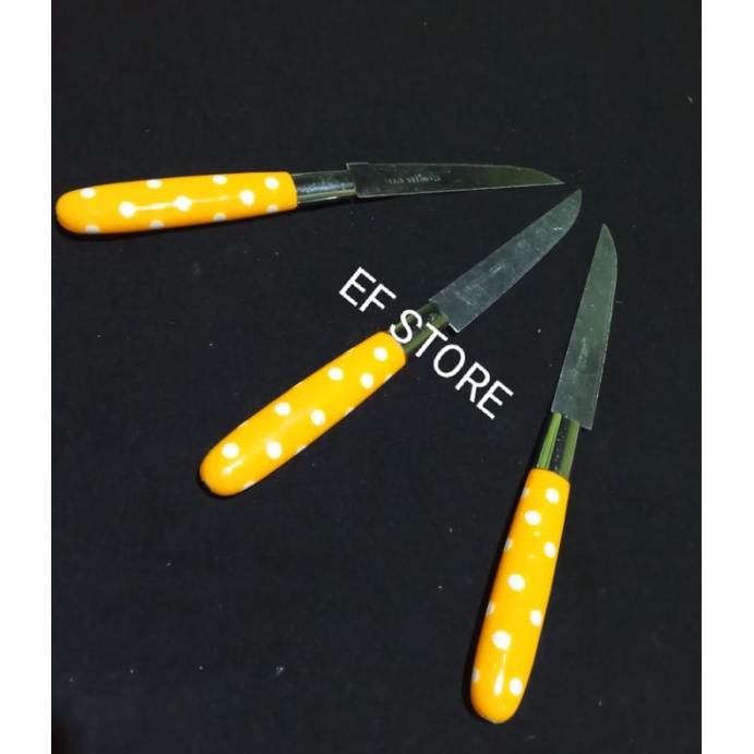 Jual Pisau Dapur Buah pisau mini pisau kecil polkadot 16cm murah ...