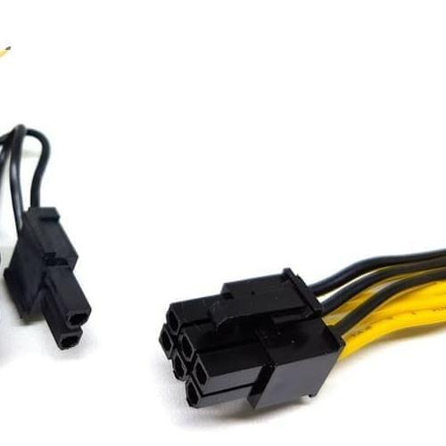 Jual Kabel Power VGA 6 pin Male to 8 Pin male PCIE PCI-E mining 50cm ...
