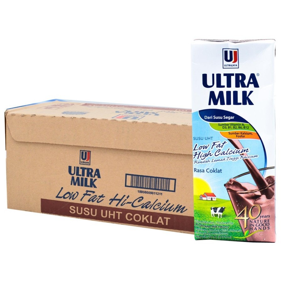 Jual ULTRA MILK LOW FAT COKLAT / SUSU LOW FAT COKLAT UHT 250ML | Shopee Indonesia
