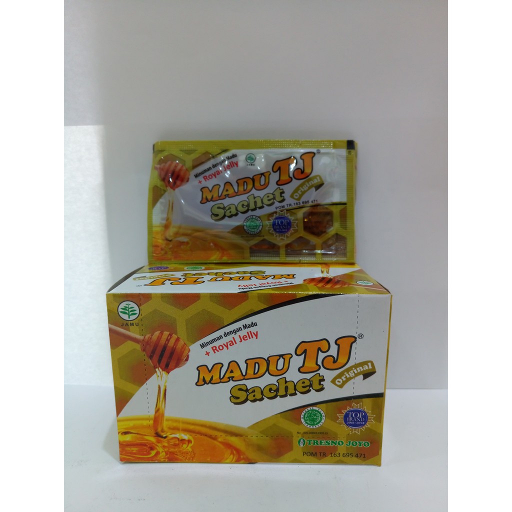 Jual Madu TJ Original Sachet/Box isi 12 sachet @20ml [HERBAL SURYA ...