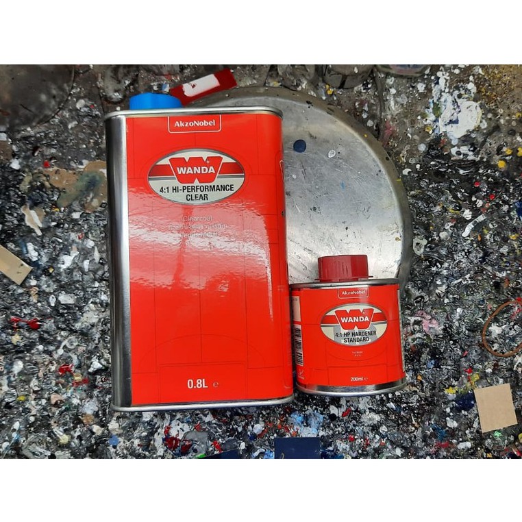 Jual Clear Coat WANDA 4:1 1ltr HI-Performace | Shopee Indonesia