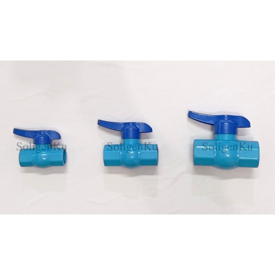 Jual Ball Valve Stop Kran PVC 1/2 3/4 1 Inch Stop Keran Air Sanwell | Shopee Indonesia