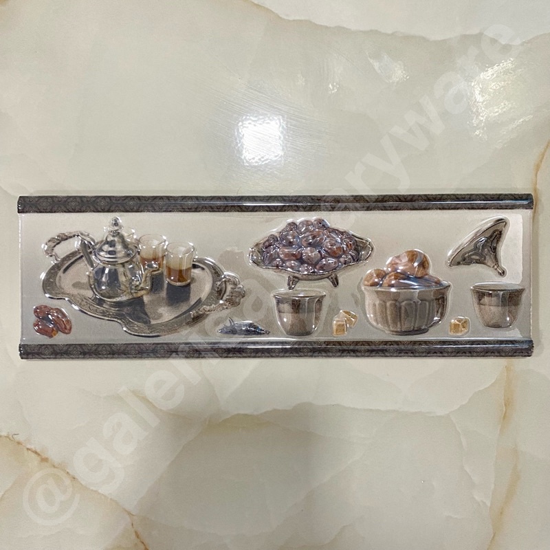 Jual List Keramik Dinding Timbul 8x25cm Import Aneka Rupa / List ...