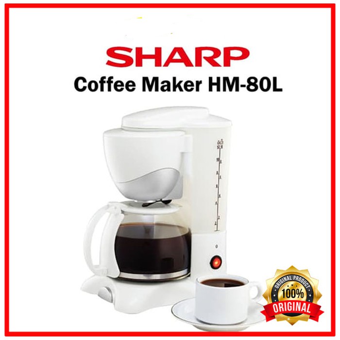 Jual Sharp Coffee Maker HM-80L(W) - White 10-12 Cup Promo | Shopee ...