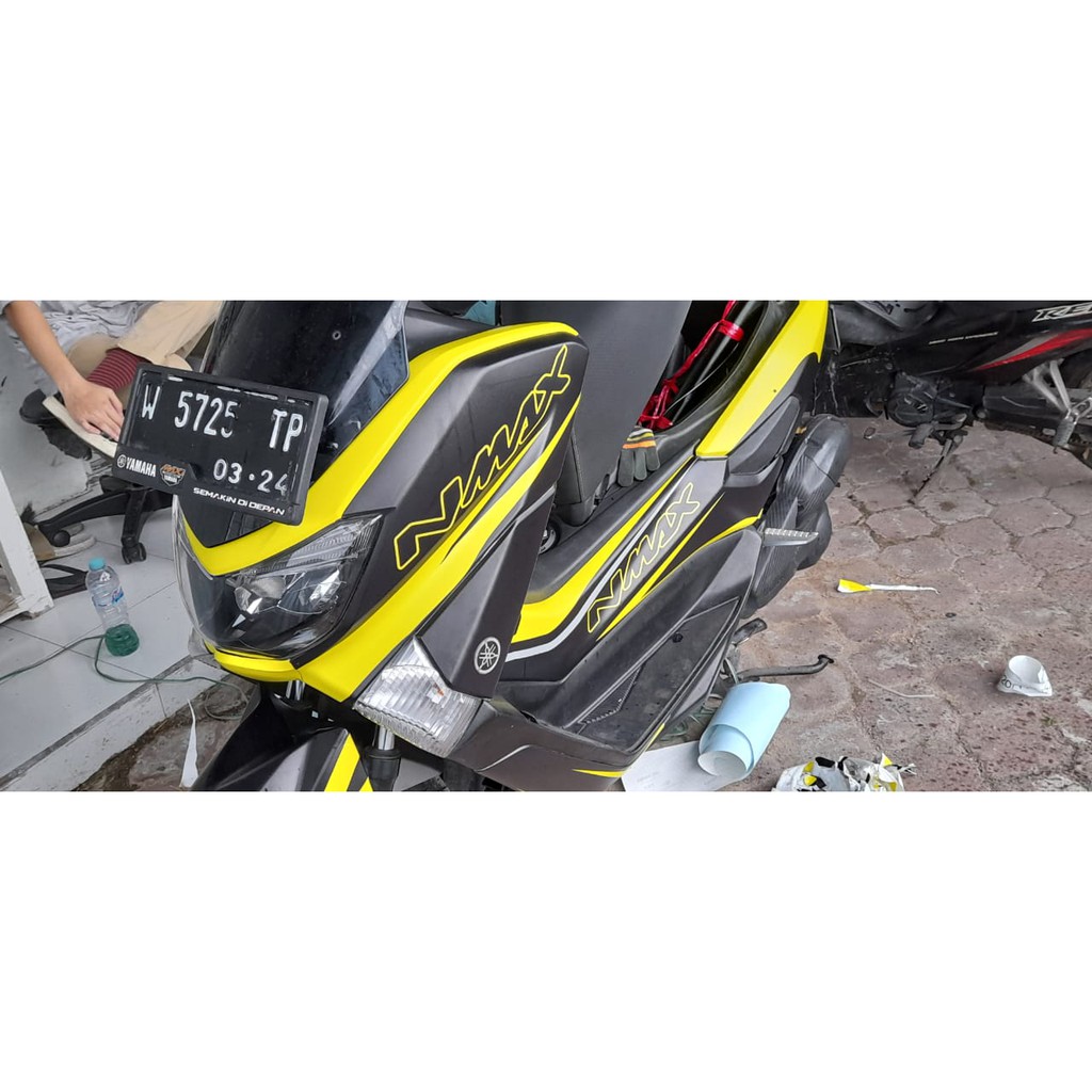 Jual Stiker Motor Full Body Nmax Grafis Yellow Black | Shopee Indonesia