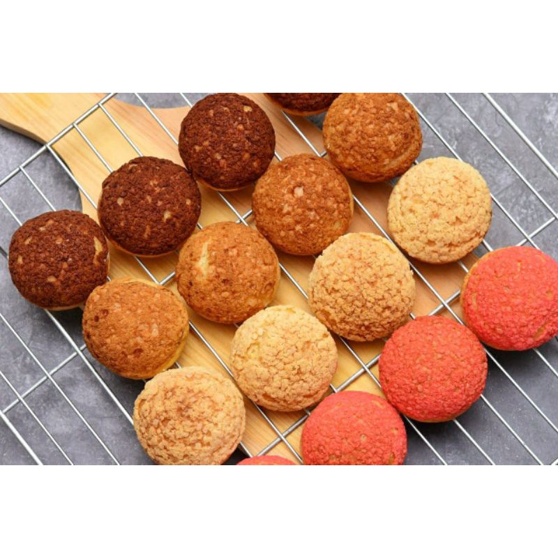 Jual Choux Au Craquelin / Kue Soes / Kue Sus / Crispy Cream Puff Isi 8 ...
