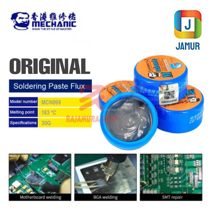 Jual TIMAH PASTA MECHANIC ORIGINAL TIMAH CAIR TIMAH SOLDER PASTA SOLDER ...