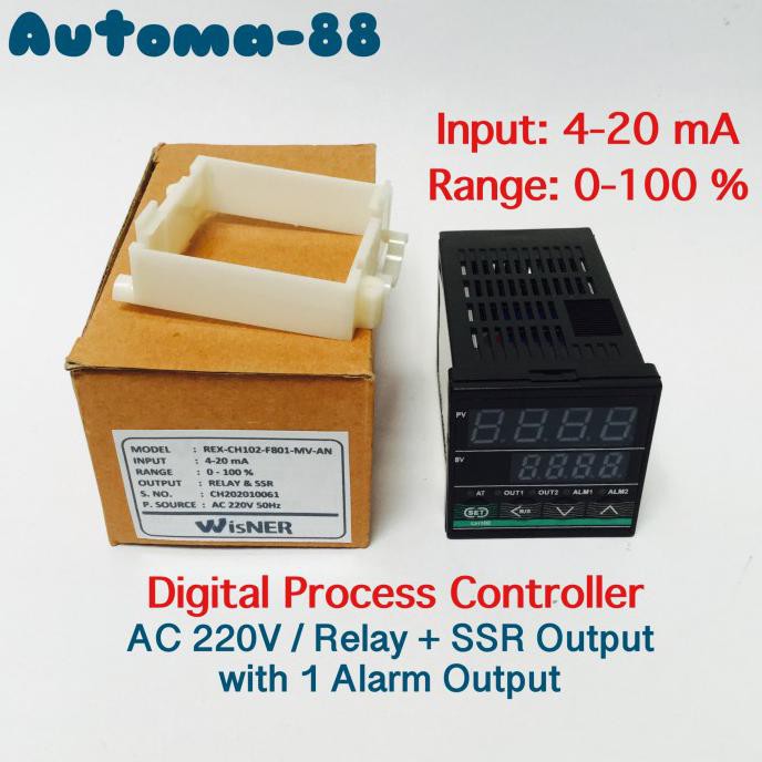 Jual Digital Pid Process Controller Indicator Input 4-20Ma Output Relay Automa88 Berkualitas ...