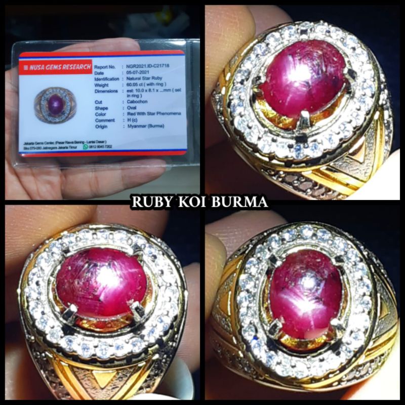 Jual RUBY DELIMA PIGEON BLOD STAR DELIMA + MEMO LAB | Shopee Indonesia