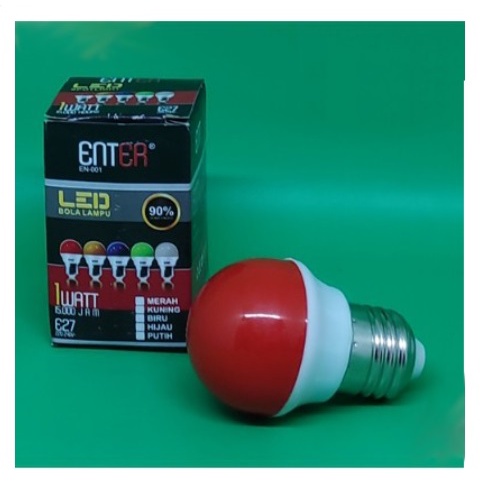 Jual LED Warna Enter 1 Watt Spotlight | Shopee Indonesia