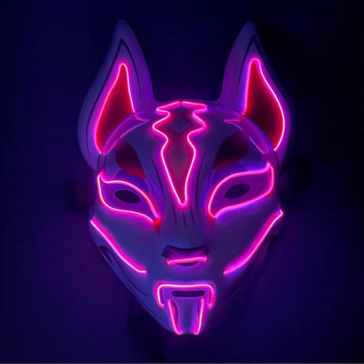 Jual Fortnite Fairy Fox Luminous Led Fox Mask TikTok Same Style ...
