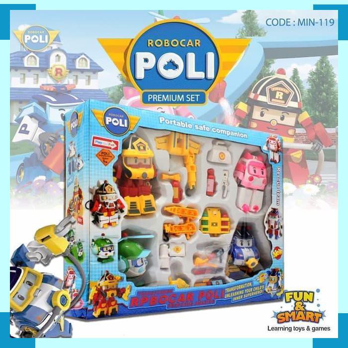 Jual Mainan Edukasi ROBOCAR POLI 1 SET Edukatif Anak laki laki robot ...