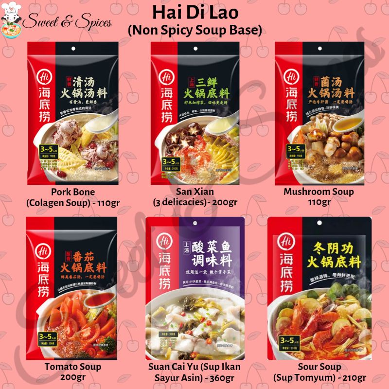 Jual Haidilao Bumbu Shabu Mala Hotpot Sup Hai Di Lao Soup Seasoning ...