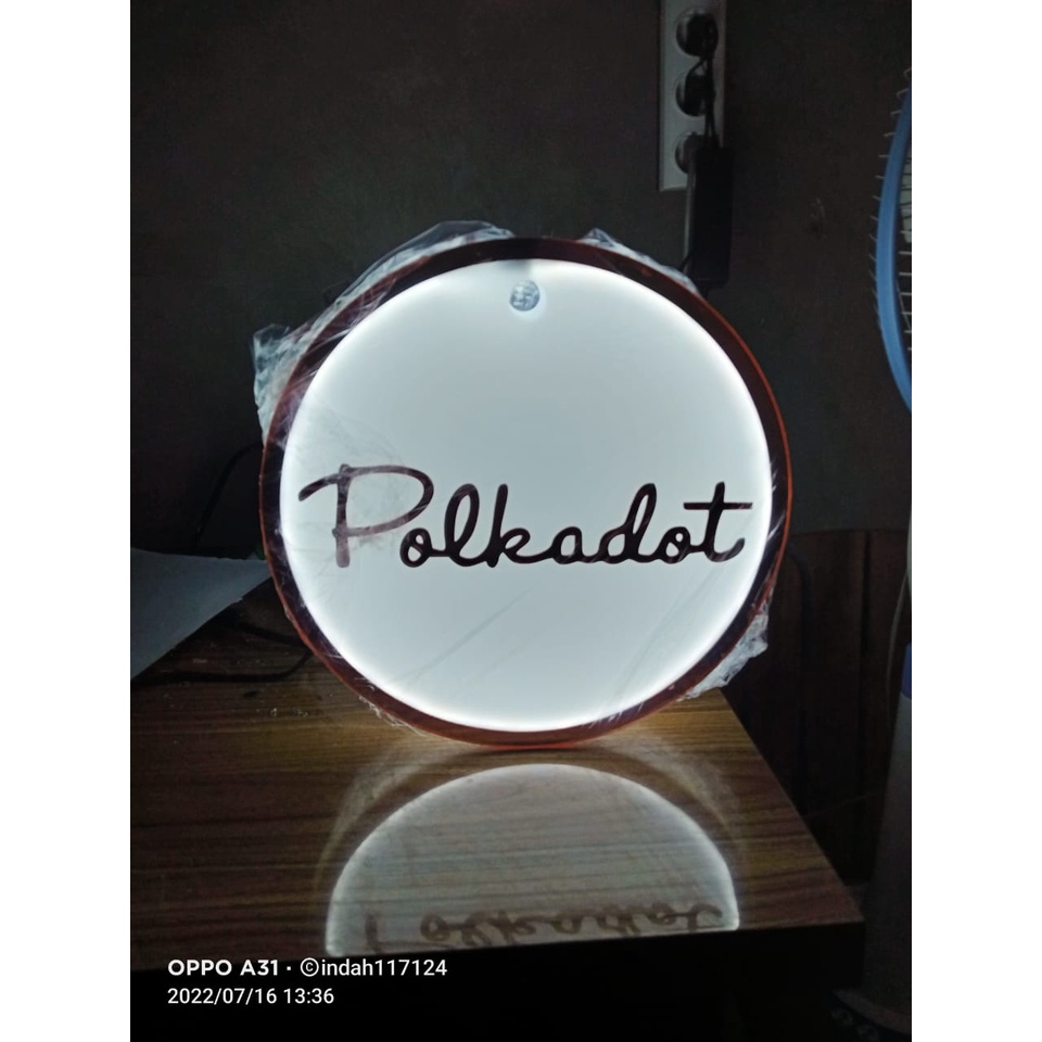 Jual Neon Box Akrilik / Custom Neon Box 30cm ( 1 sisi ) | Shopee Indonesia