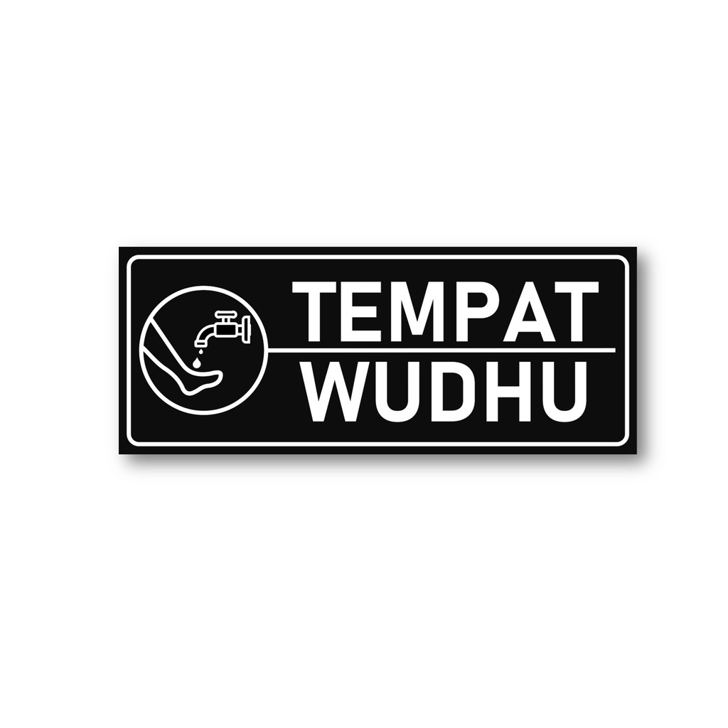 Jual STIKER MUSHOLA | STIKER WUDHU | STIKER VYNIL LAMINASI GLOSSY ...