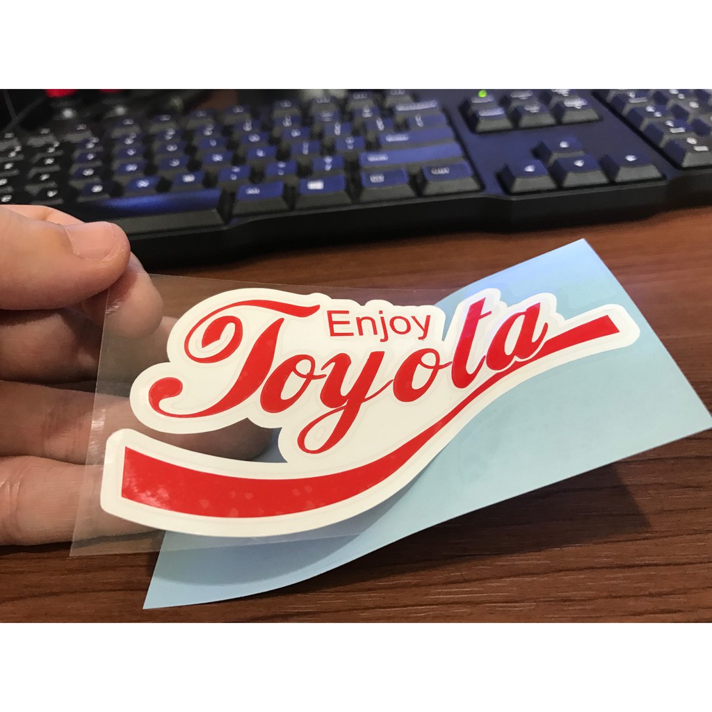 Jual Stiker Sticker Mobil Enjoy Toyota | Shopee Indonesia
