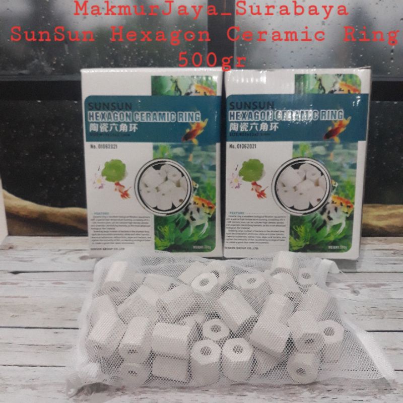 Jual SunSun Hexagon Ceramic Ring 500gr media filter | Shopee Indonesia