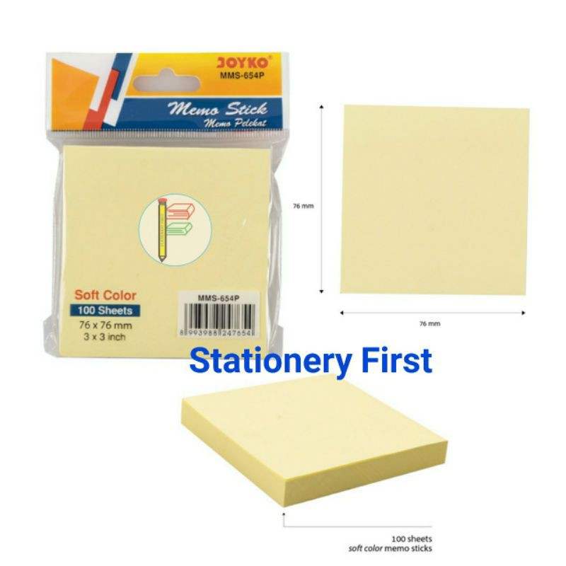 Jual Memo Stick / Sticky Note / Kertas Memo / Memo Tempel Joyko MMS ...