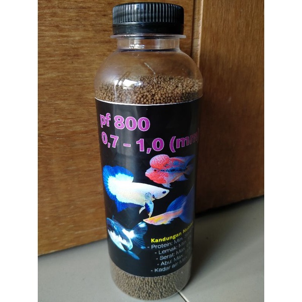 Jual pellet ikan hias ber protein tinggi / makanan ikan / pellet pf 800 ...