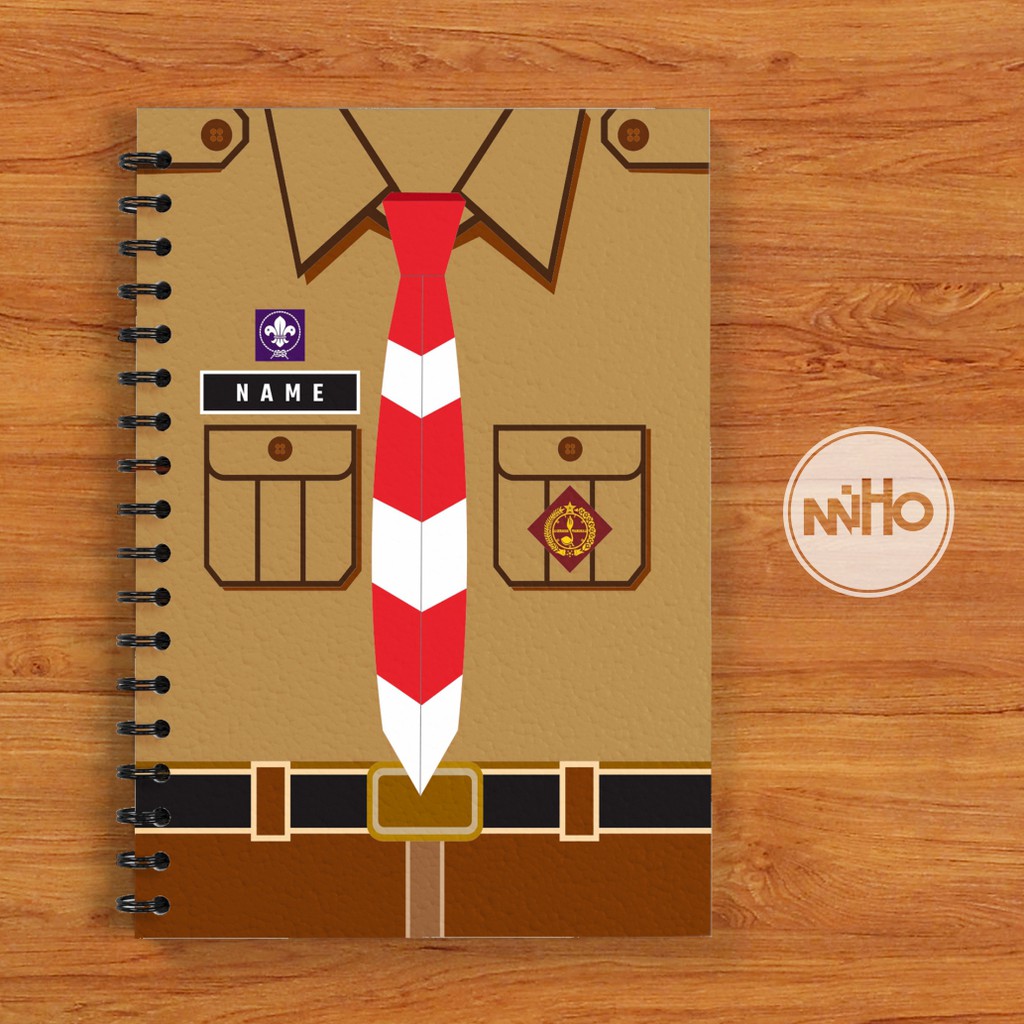 Jual Notebook Jilid Kawat Spiral A6 Custom Pramuka Kertas HVS ...