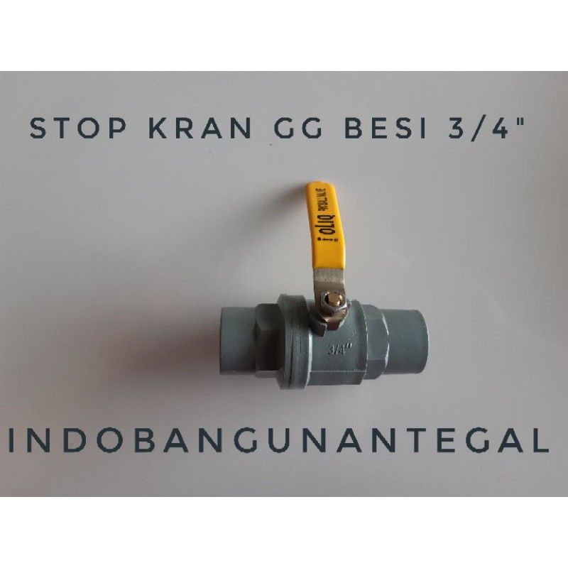 Jual Stop kran ball valve 3/4 inchi gagang besi | Shopee Indonesia