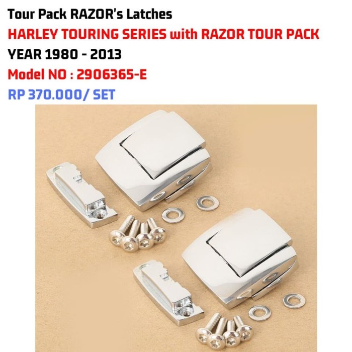 Jual Tour Pack Razor'S Latches Touring With Razor Tour Pack 2906365-E ...