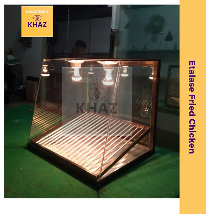 Jual Etalase Etalase Fried Chicken Frameless / Food Display / Showcase ...