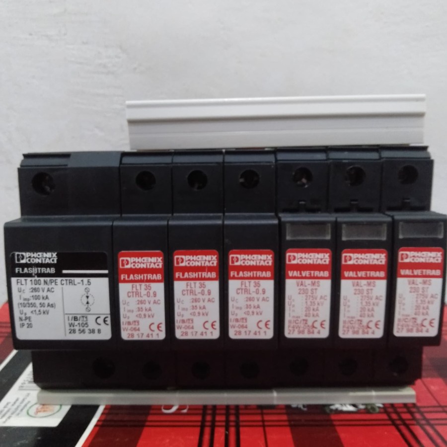 Jual Surge Arrester Phoenix contact VAL-MS 230ST(275VAC) 3phasa + FLASHTRAB | Shopee Indonesia