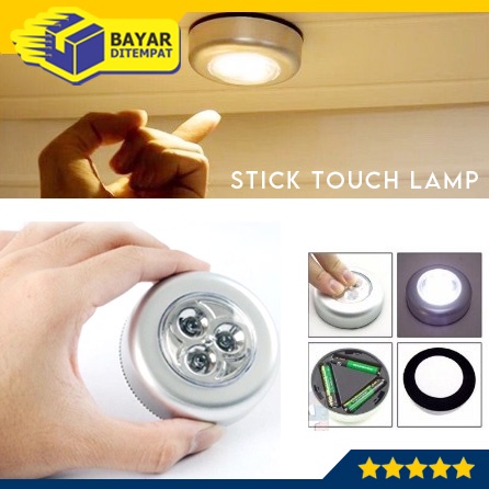 Jual Stick Touch Lamp 3 LED Stick N Click Lampu Tempel Emergency ...