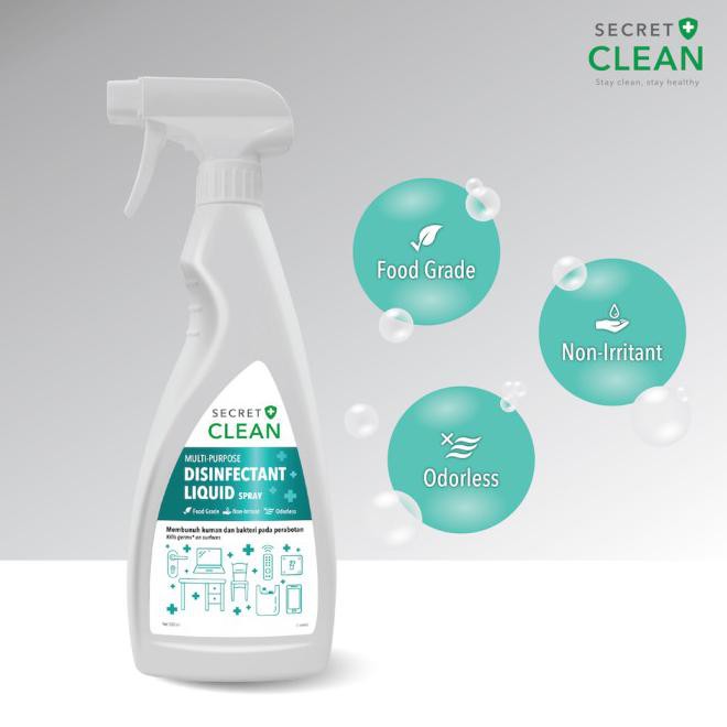 Jual Secret Clean Food Grade Disinfectant Liquid (Cairan Desinfektan ...