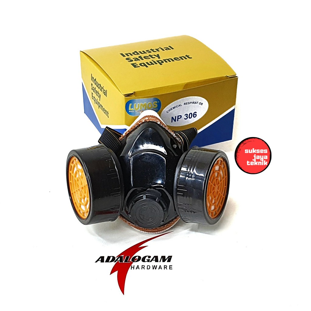 Jual Masker Obat Double NP 306 / Tabung Ganda / Chemical Respirator ...