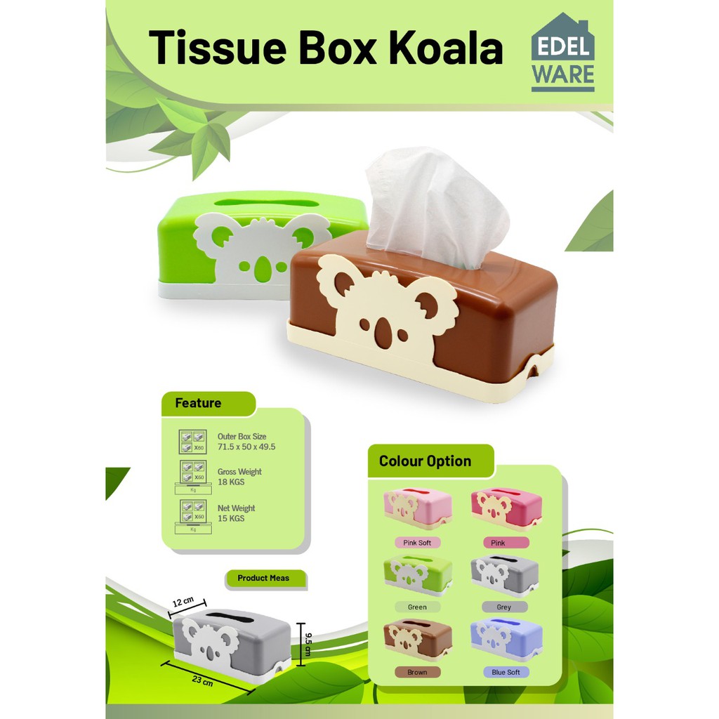 Jual Kotak Tisu Tempat Tisu Karakter Koala / Box tissue karakter Koala ...