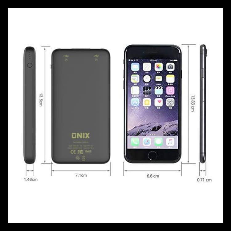 Jual Promo Onix Powerbank Boston -Real 10000Mah Dual Output Usb & Micro ...