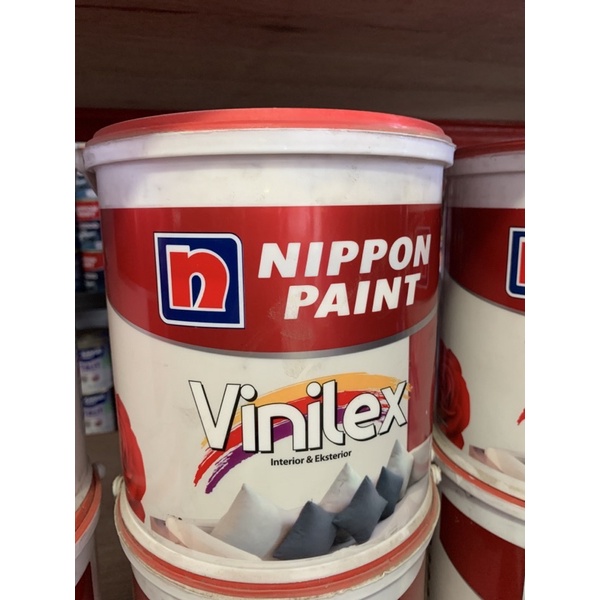 Jual CAT TEMBOK INTERIOR EKSTERIOR VINILEX 5 KG / BISA CUSTOM WARNA / NIPPON PAINT TINTING / CAT ...