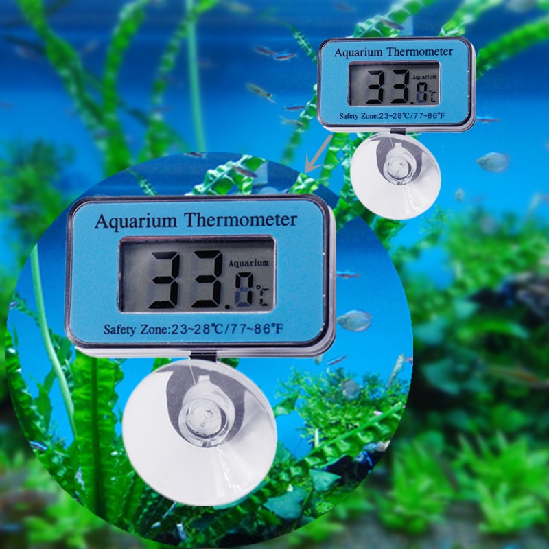 Jual Thermometer Aquarium Termometer Alat Ukur Suhu Waterproof Akuarium ...