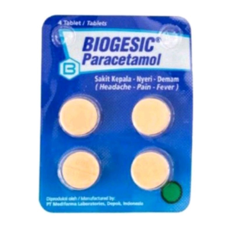 Jual Biogesic Strip 4 Tablet | Shopee Indonesia