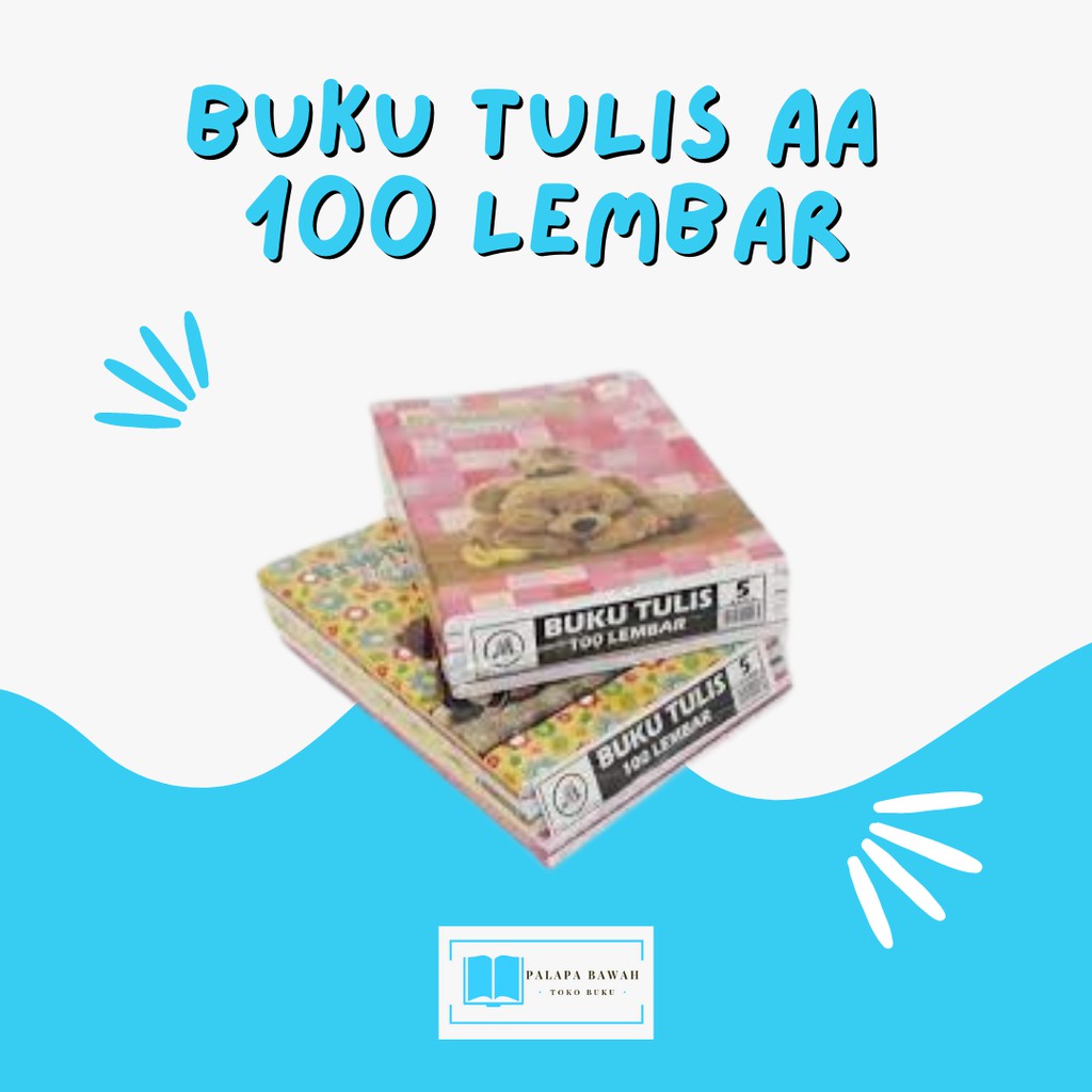 Jual Buku tulis AA 38lbr,40lbr, 60lbr (10buku) dan 100lbr per pak (5 ...