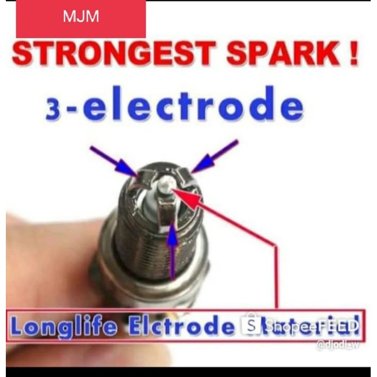 Jual busi racing kaki 3 drat panjang Vario Beat Scoopy busi racing ...